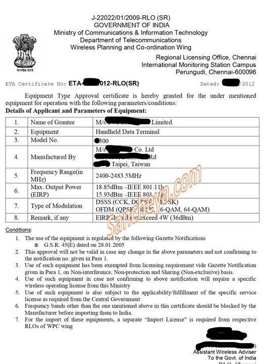 WPC ETA Certificate – Complete Process to Get One - Sancheya