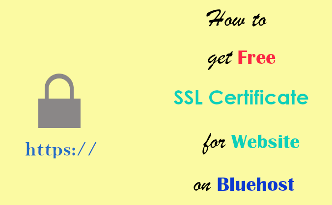 How to get Free SSL Certificate for Website on Bluehost - Sancheya
